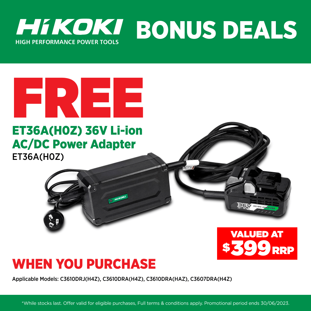 HiKOKI C3610DRA(H4Z) 36V Li-Ion Cordless Brushless MultiVolt 255mm (10") Mitre Saw - Skin Only