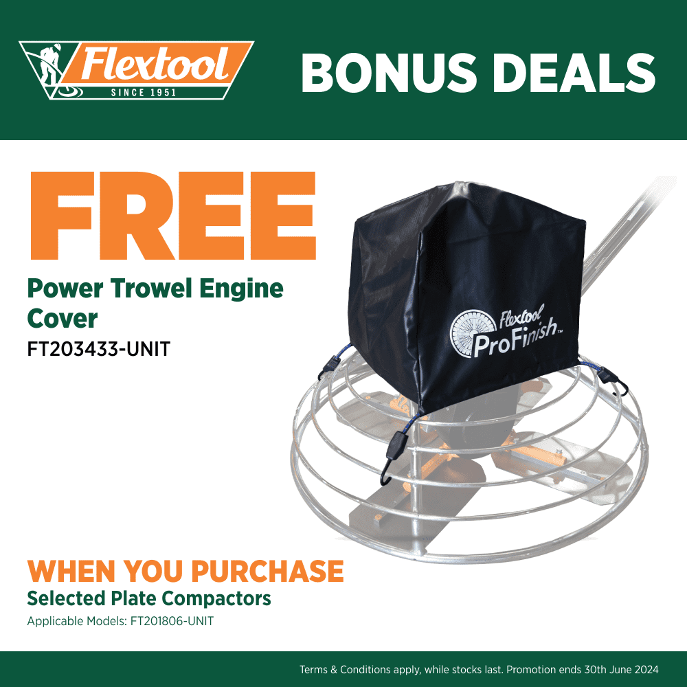 Flextool FT201806-UNIT 5.5HP 460mm x 610mm Petrol Forward Plate Compactor