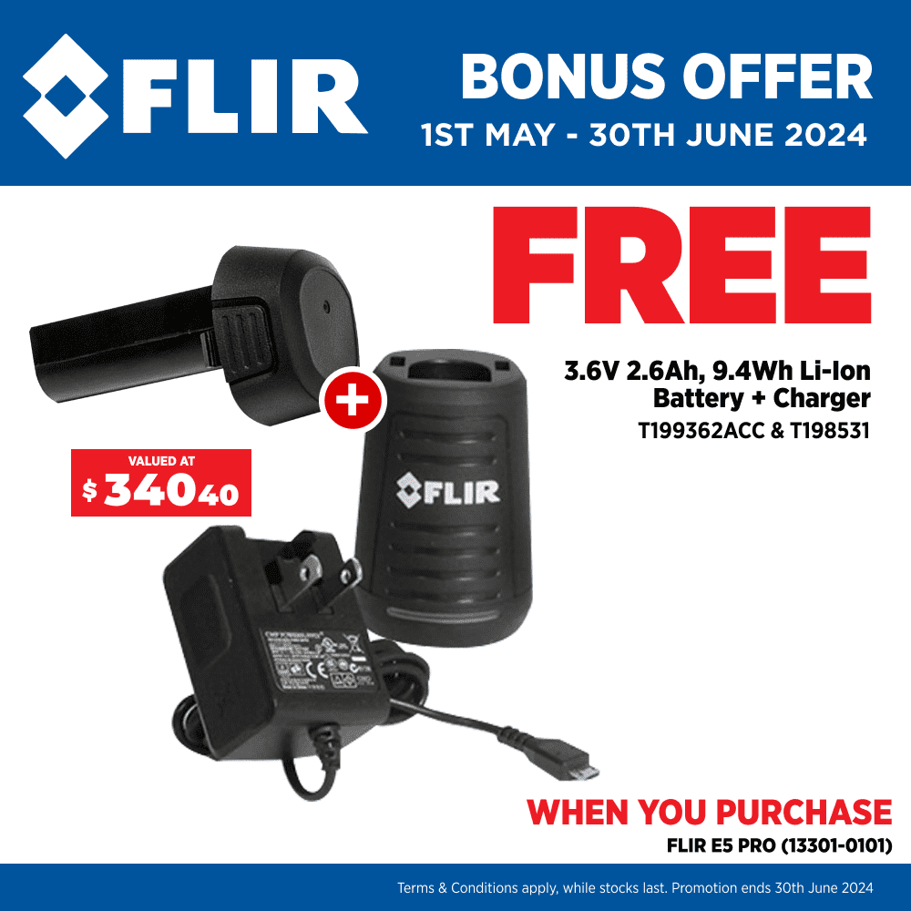 FLIR E6 Pro (13302-0201) 240px × 180px Pro-Series Infrared Camera with ...