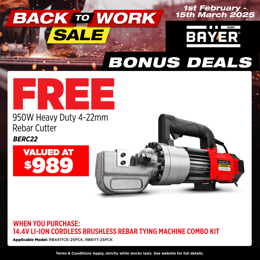 MAX RB611T-25PCK 14.4V 4.0Ah Li-ion Cordless Brushless TwinTier Rebar Tie Gun Combo Kit with 25 ...