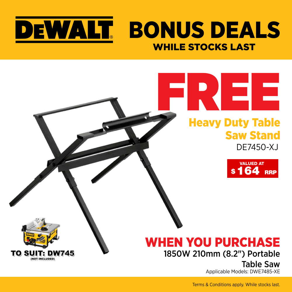 DeWalt DWE7485-XE 1850W 210mm (8.2") Portable Table Saw
