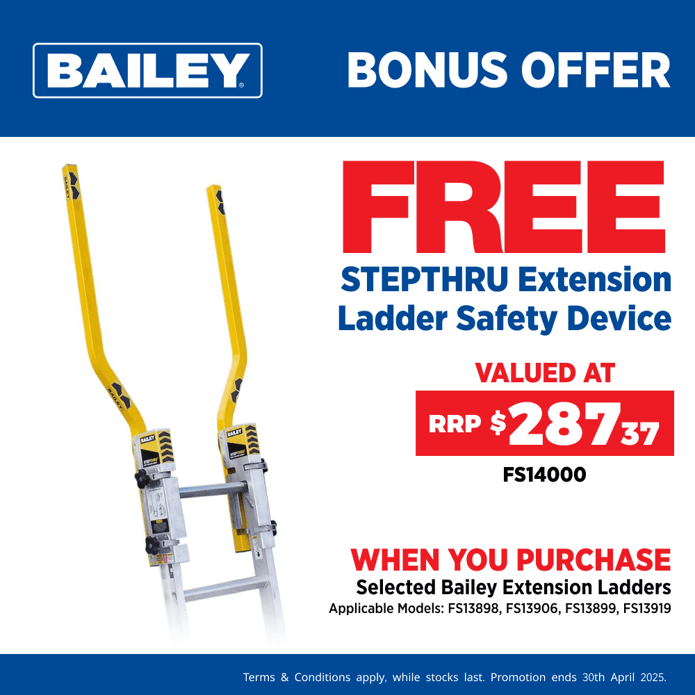 Bailey FS13906 3.7/6.2m 150kg Leveller Pro Punchlock 12 Extension Ladder