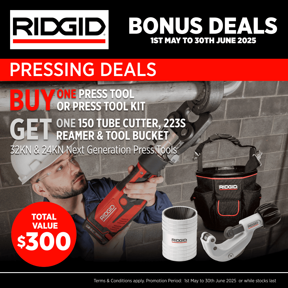 Ridgid 78473 15mm-25mm Press C1 Tool Actuator Suits Copper 24kN Press Tool