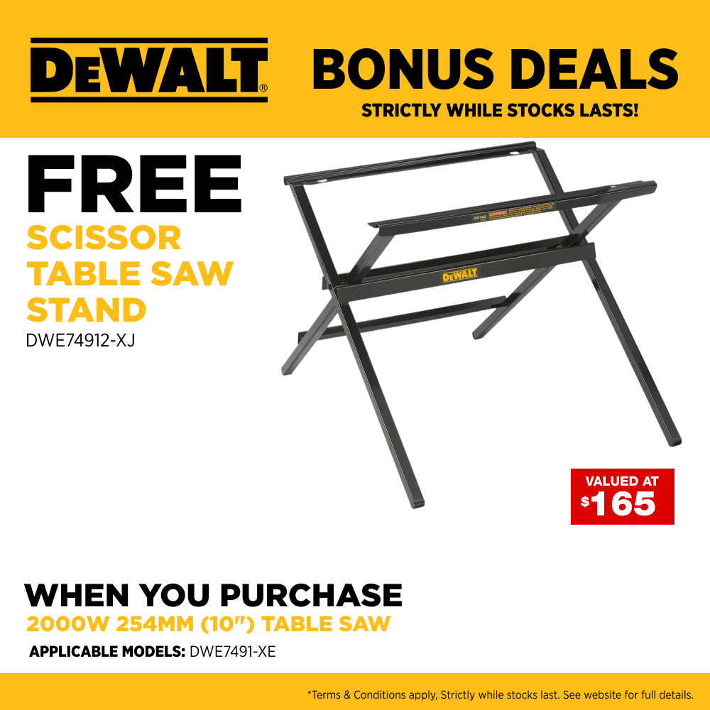 DeWalt DWE7491-XE 2000W 254mm (10") Table Saw