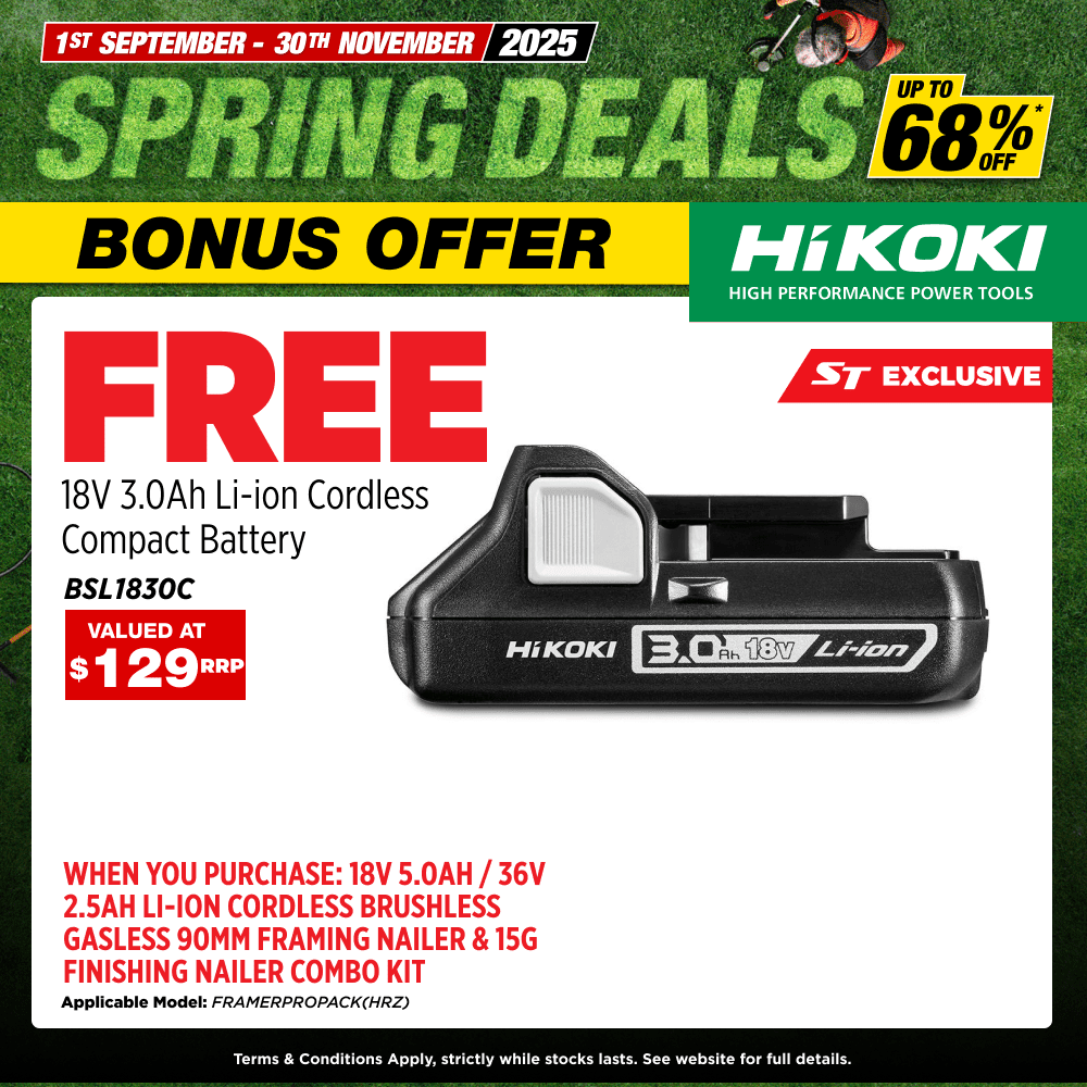 HiKOKI FRAMERPROPACK(HRZ) 18V 5.0Ah / 36V 2.5Ah Li-ion Cordless ...