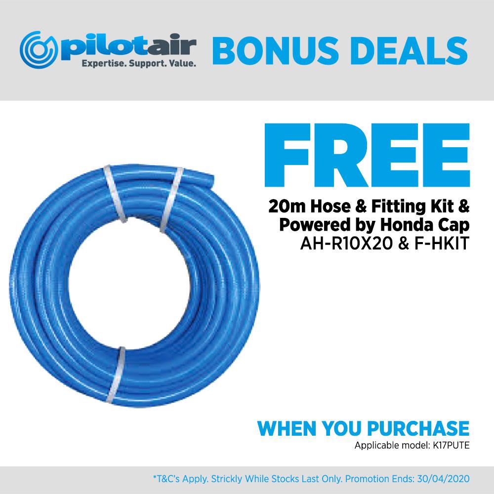 Pilot Air K17PUTE 45L Compact Ute Petrol Air Compressor Powered by ...