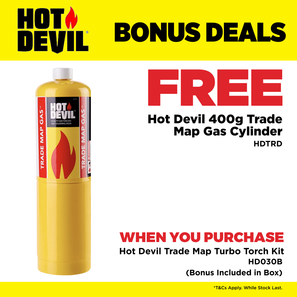 Hot Devil HD030B Trade Map Turbo Torch Kit