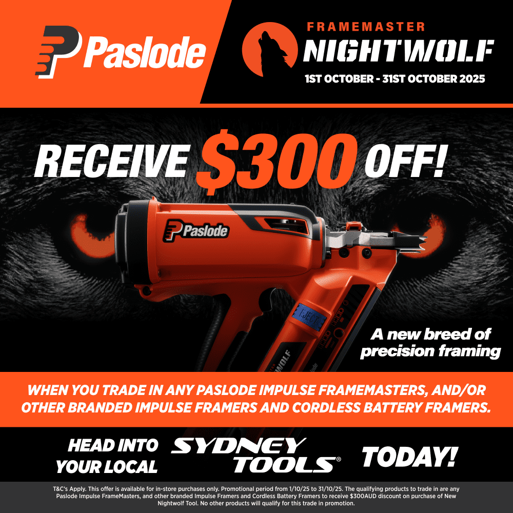 Paslode NW580 FrameMaster NightWolf Cordless Framing Nailer Combo Kit