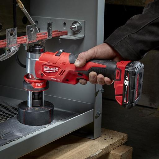 Milwaukee M18HKP-201C 18V 2.0Ah Li-ion Cordless Force Logic Knockout ...