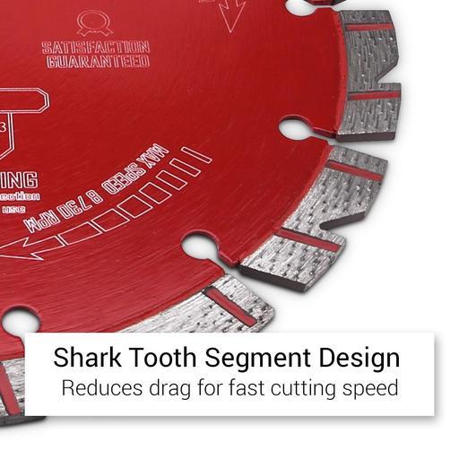Xtorque XTOS125 125mm (5") Shark Tooth Diamond Blade