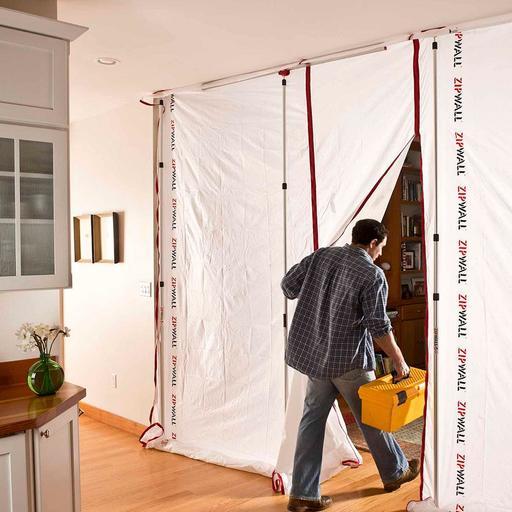 Zipwall ZTS2 FoamRail Tapeless Seal Cross Bars - 2 Pack