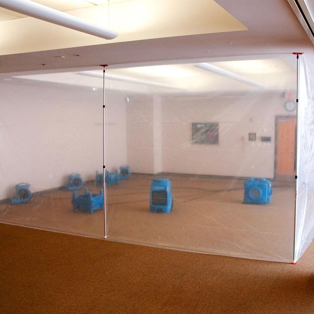 Zipwall ZW96 (SLP6) 12ft Spring Loaded Barrier System - 6 Pack