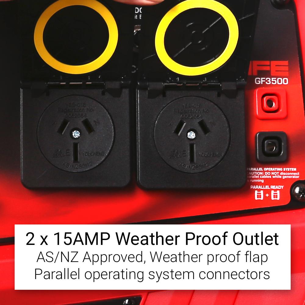 Gensafe GF3500 3.5kw Petrol Portable Inverter Generator