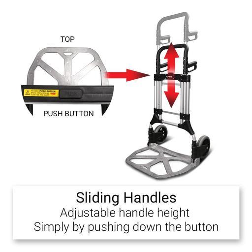 Climbrite FW90L 200KG Folding Aluminium Hand Trolley