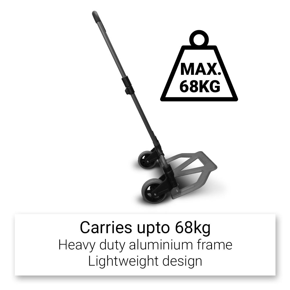 Climbrite FW90ST 68KG Folding Aluminium Hand Trolley
