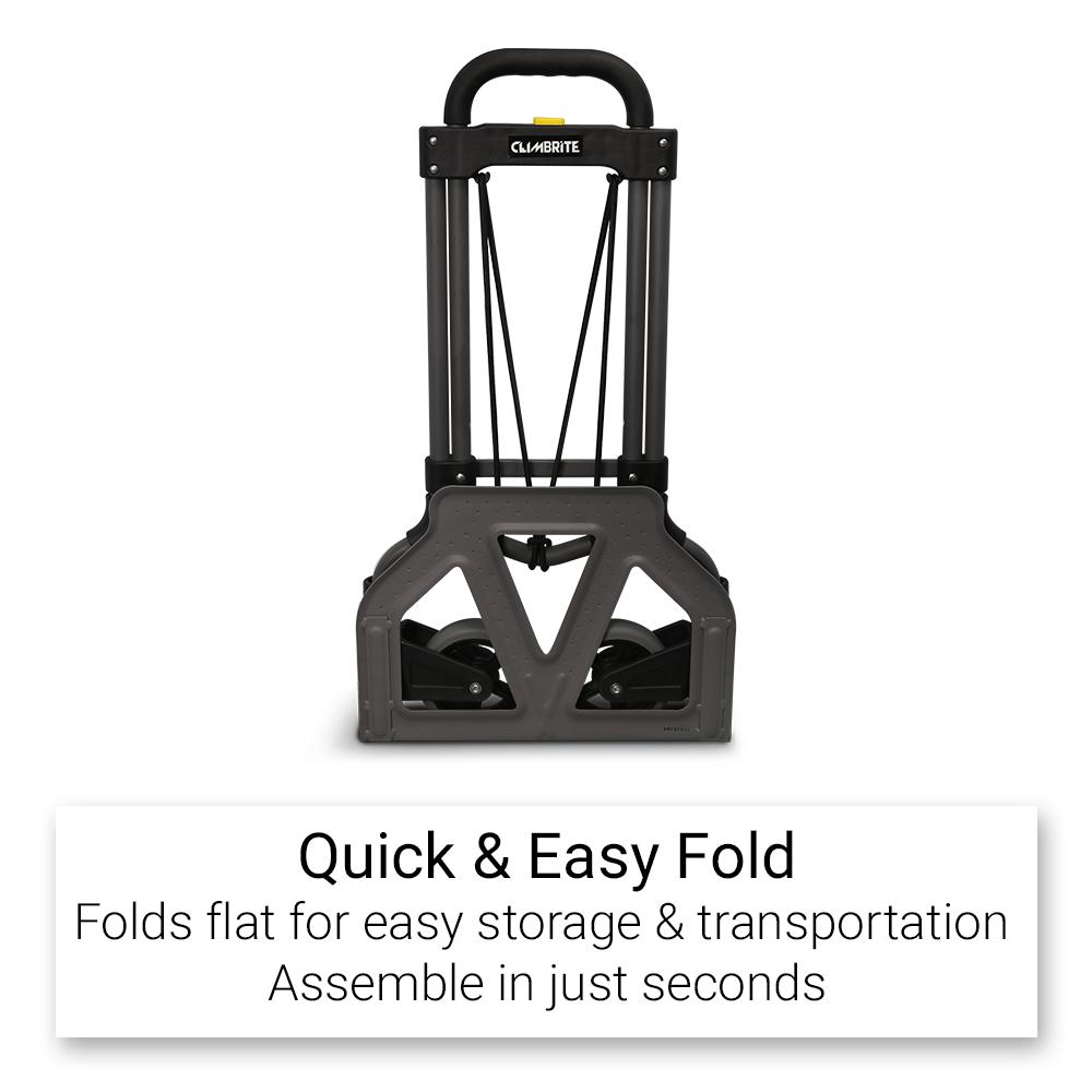 Climbrite FW90ST 68KG Folding Aluminium Hand Trolley
