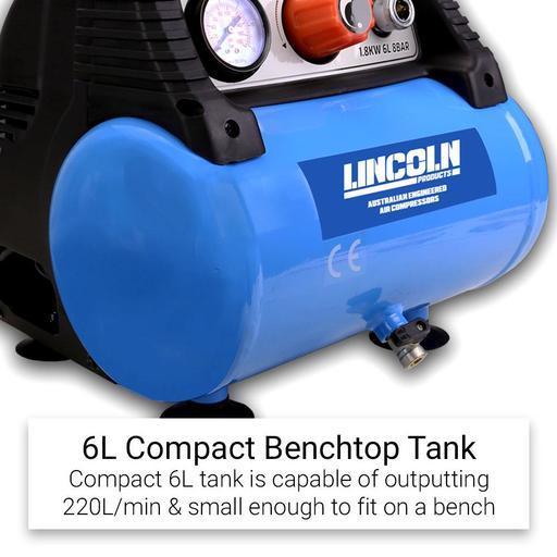 Lincoln L6V 6L 1.8KW Direct Drive Air Compressor