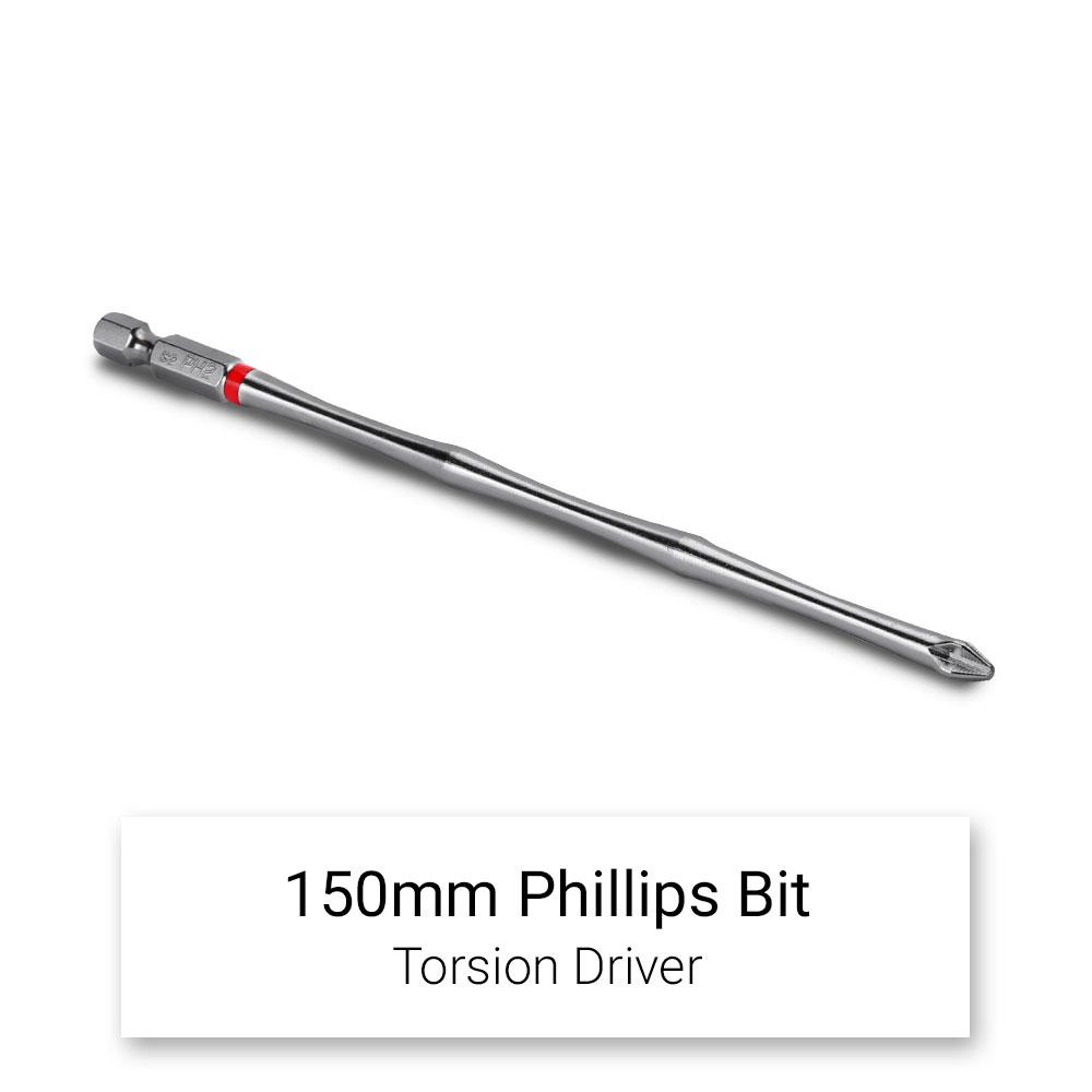 Xtorque 5PKPH2150 PH2 150mm Phillips Head Torsion Magnetic Driver Bit ...