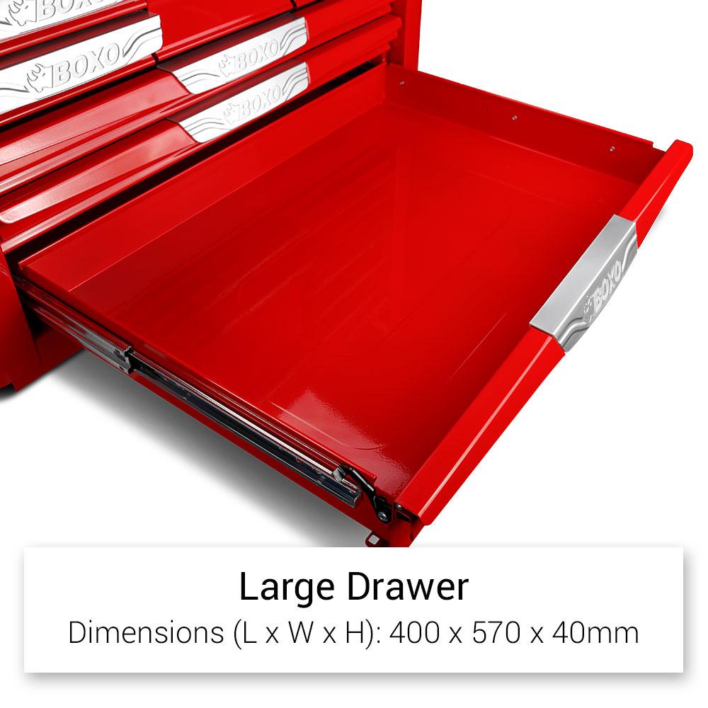 Boxo BOX509 509pce 17 Drawer Top and Bottom Mechanical Tool Kit on Wheels