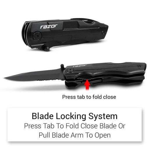 Razor RMFPT Multi Function Pocket Tool & Survival Knife