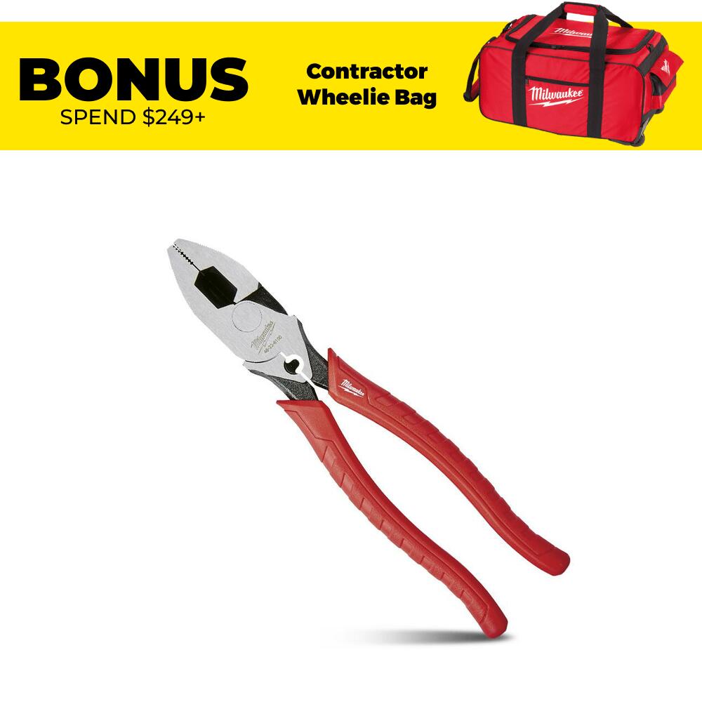 Milwaukee 48226100 228mm (9") Lineman's Crimper Plier