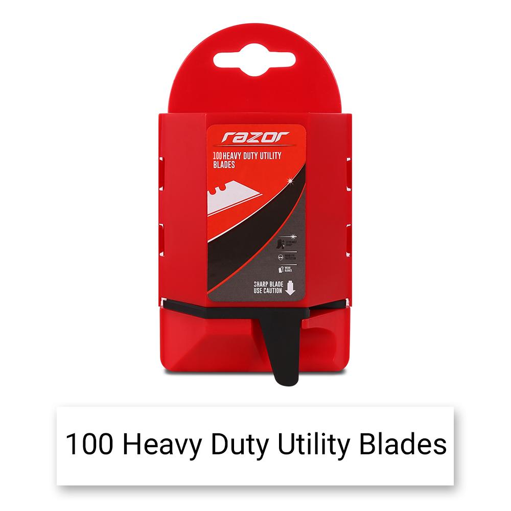 Razor RUB100 Heavy Duty Utility Blades - 100 Pack