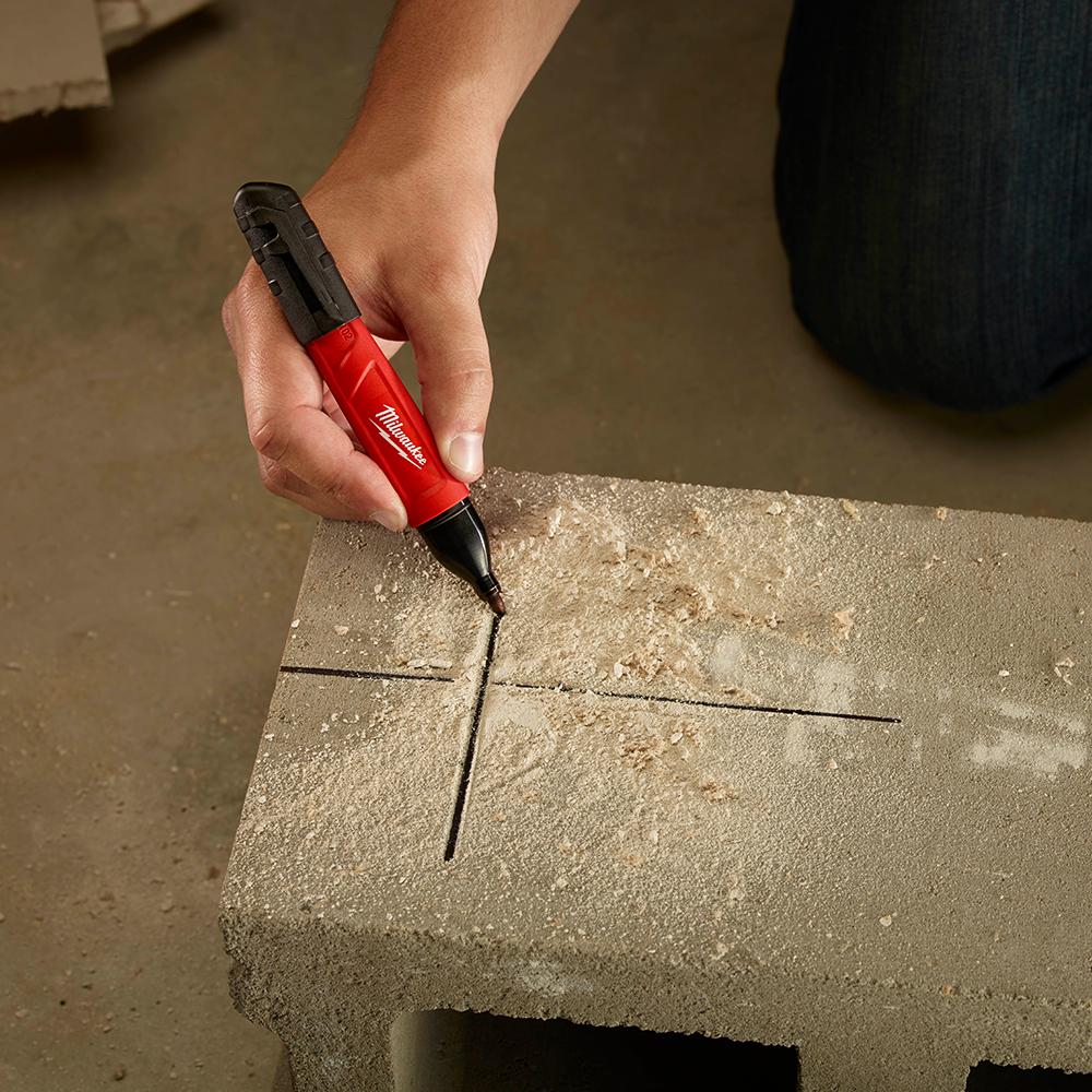 Milwaukee 48223103 Inkzall™ Medium Chisel Black Marker