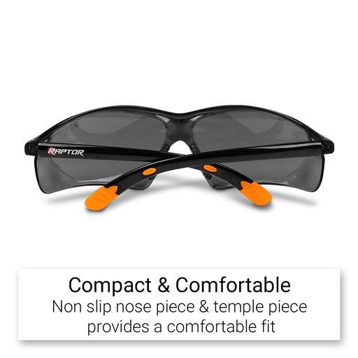 Raptor MG97T Ultra Protection Safety Glasses with Grey Tint Lens