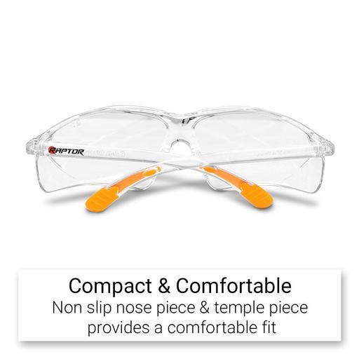 Raptor MG97C Ultra Protection Safety Glasses with Clear Lens