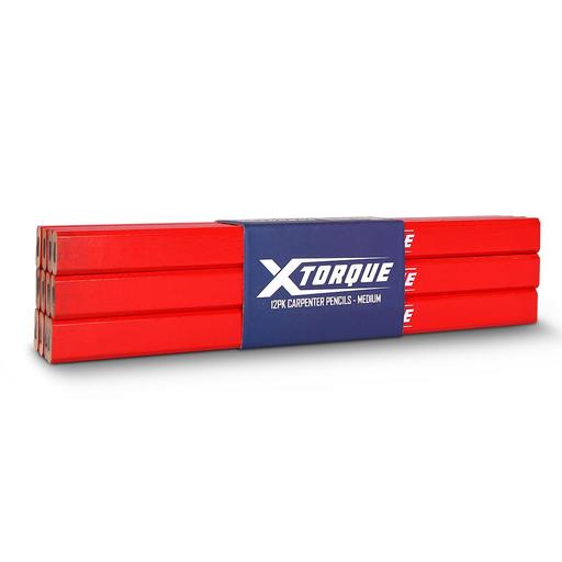Xtorque XRCPM-12 12-Pack Xtorque XRCPM-12 Red HB Medium Carpenter Pencil
