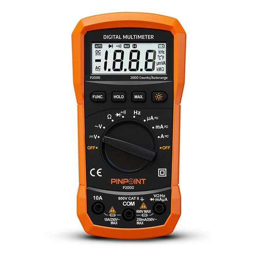 Pinpoint P2000 2000 Counts Auto Range Pocket Size Digital Multimeter ...