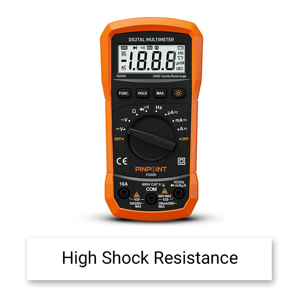 Pinpoint P2000 2000 Counts Auto Range Pocket Size Digital Multimeter ...