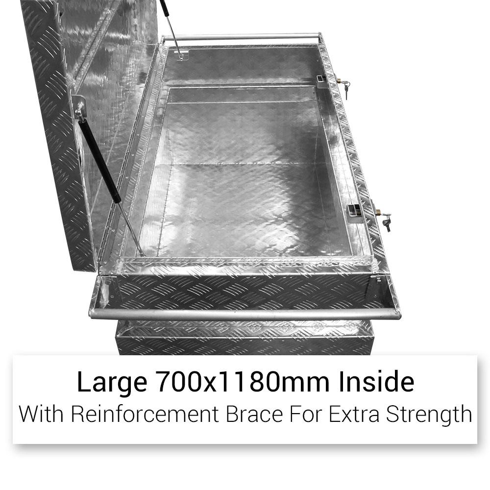 Daytona BSITEBOX 2.0mm 1180 x 700 x 750mm Aluminium Site Box on Wheel
