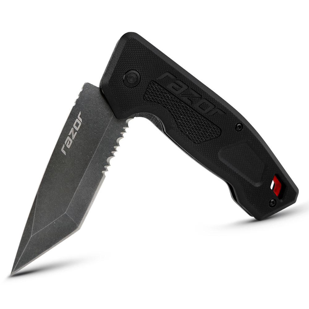 Razor RA88SE 88mm Serrated D2 Blade Pocket Knife
