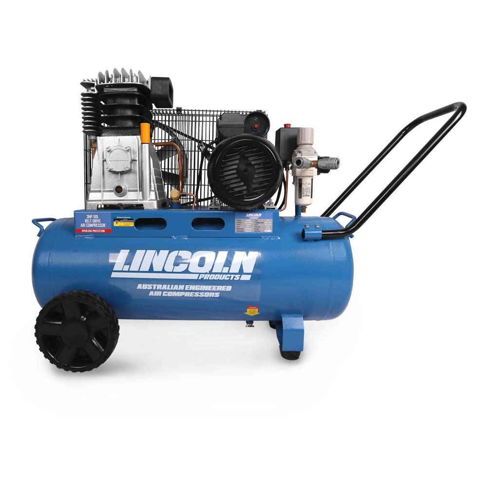 Lincoln LB3050 3HP 50L Belt Drive Air Compressor