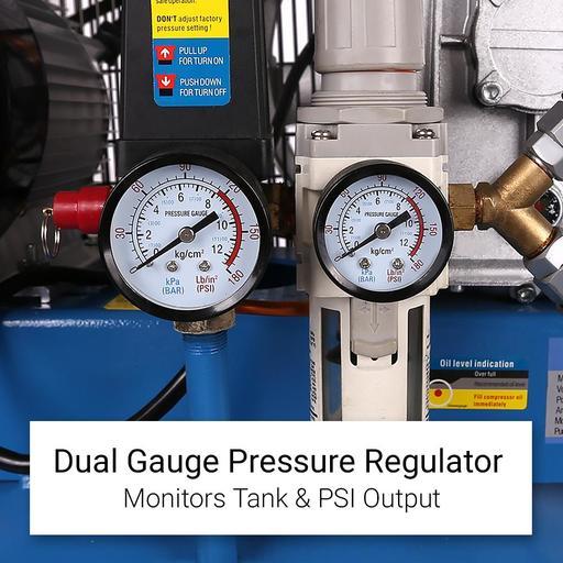 Lincoln LBV120 3HP Vertical 120L Belt Drive Air Compressor