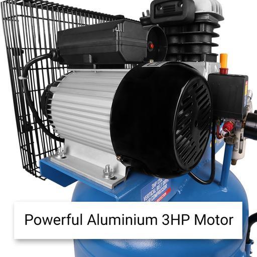 Lincoln LBV120 3HP Vertical 120L Belt Drive Air Compressor