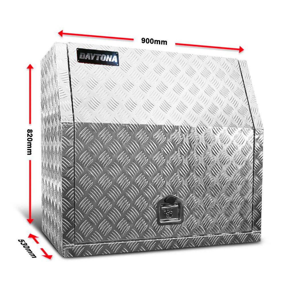 Daytona BIS900 2mm 900mm x 820mm x 530mm Full Lid Aluminium Tool Box