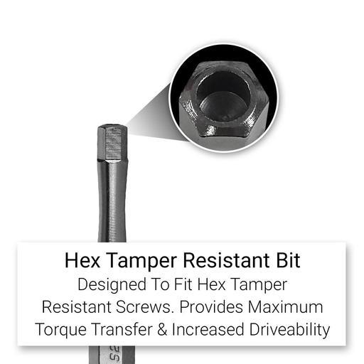 Xtorque 5PKHT650 HEX 6 50mm Hex Tamper Head Torsion Magnetic Driver Bit ...