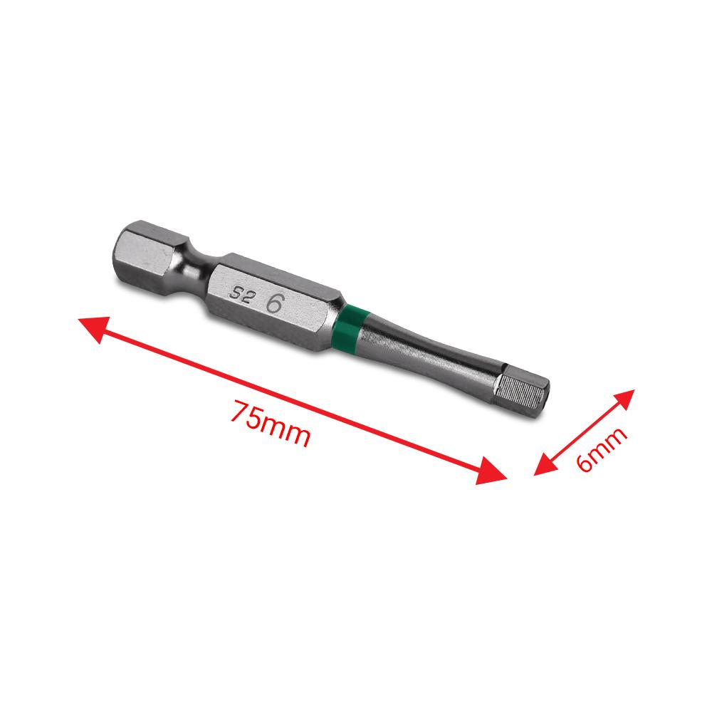 Xtorque 5PKHT650 HEX 6 50mm Hex Tamper Head Torsion Magnetic Driver Bit ...