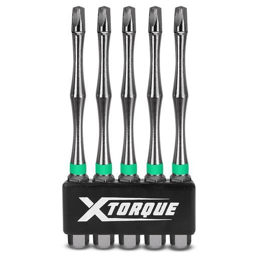 Xtorque 5PKSQ275 75mm Square Head Torsion Driver Bit - 5 Pack