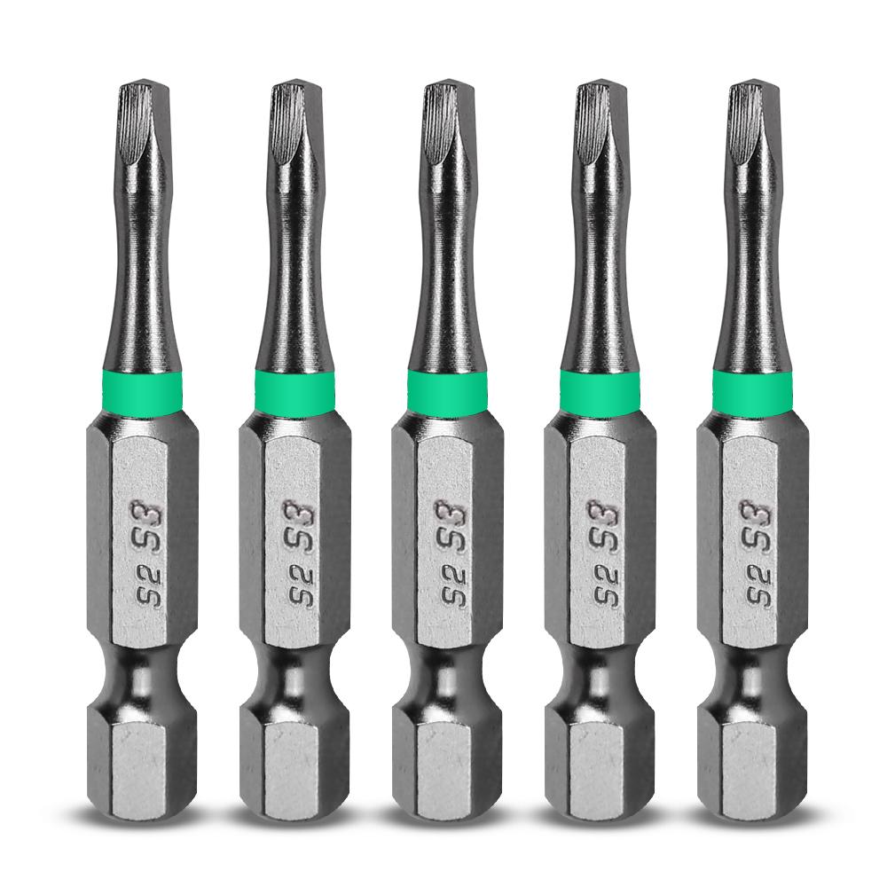 Xtorque 5PKSQ350 SQ3 50mm Square Head Torsion Driver Bit - 5 Pack