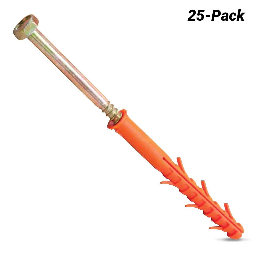 Ramset DUP10100H 25-Pack 10 x 100mm RamPlug Ultra Long Hex Anchor