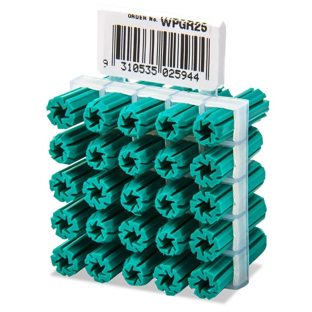 Ramset WPGR25 25 Pack 25mm Green Wall Plug