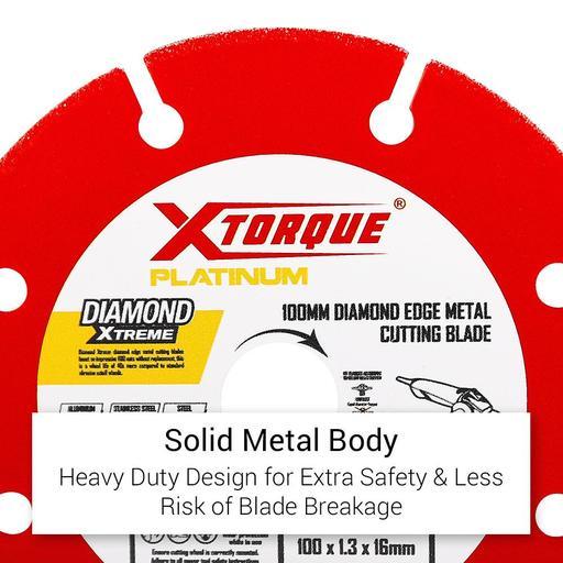 Xtorque XM100 Platinum 100mm (4") Platinum Diamond Edge Metal Cutting Blade