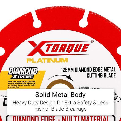 Xtorque XM125 Platinum 125mm (5") Platinum Diamond Edge Metal Cutting Blade