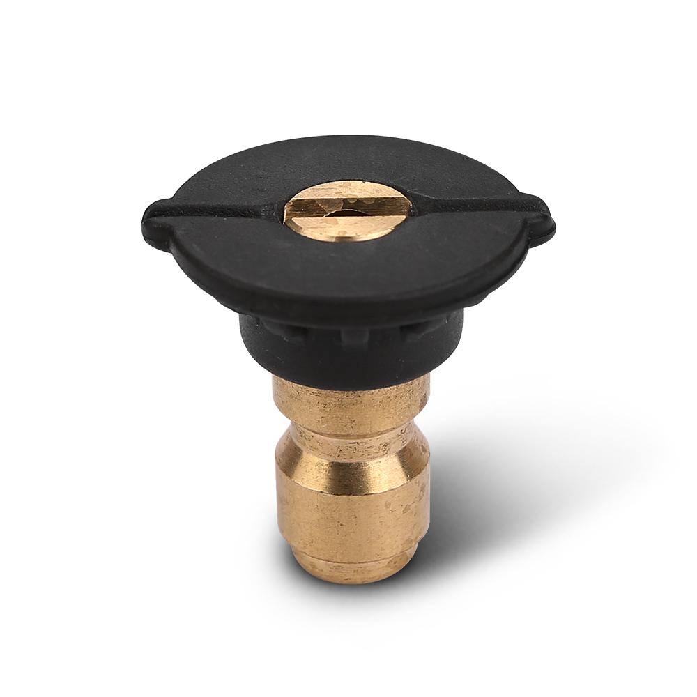 Typhoon T65BN Brass 1/4" 65° Black Detergent Spray Nozzle