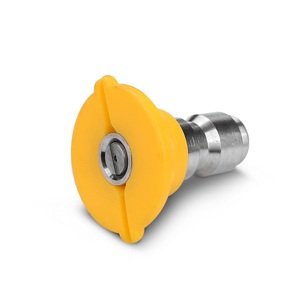 Typhoon T25YN Stainless Steel 1/4" 15° 025 Yellow Pressure Washer Nozzle