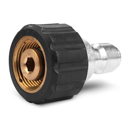 Typhoon TM20 Monster 20M 3/8" High Pressure Steel Braided Hose With Quick Connect Fittings