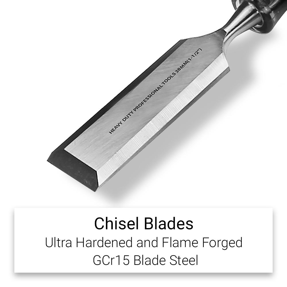 Shotgun SWC12 12mm (1/2") Go-Thru Steel Core Premium Wood Chisel